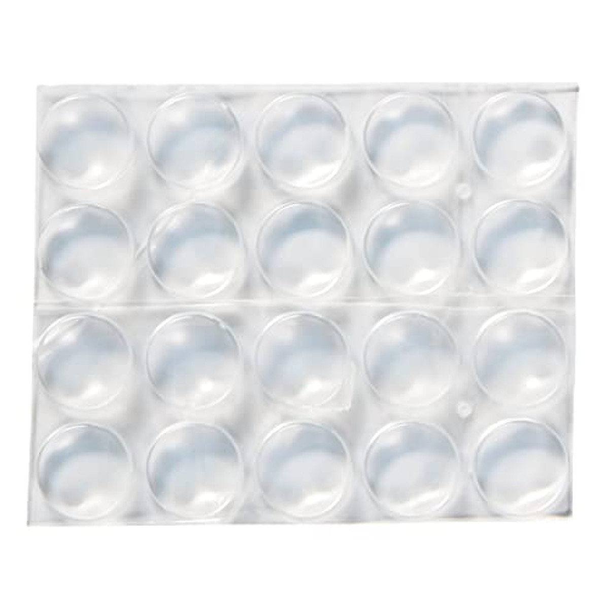 Scotch Clear Adhesive Bumper Pads 20 PCS, Self-Stick Rubber Pads 1/2" round, Cabinet Door Rubber Bumpers, Designed to Protect Cabinets and Drawers, Sound Dampening, Transparent (SP950-NA)