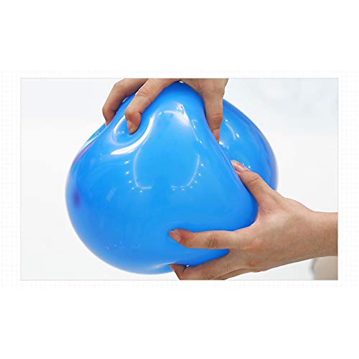 Latex Balloon 100 pcs 12 inch ： White and Black and Red Latex Balloons