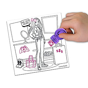 Barbie Boutique Stamp Set - Creative Stamps for Kids to Explore Imagination and Design, Kid-Friendly Stamp Kit for Arts and Crafts Fun, Featuring Fashionable Designs and More.