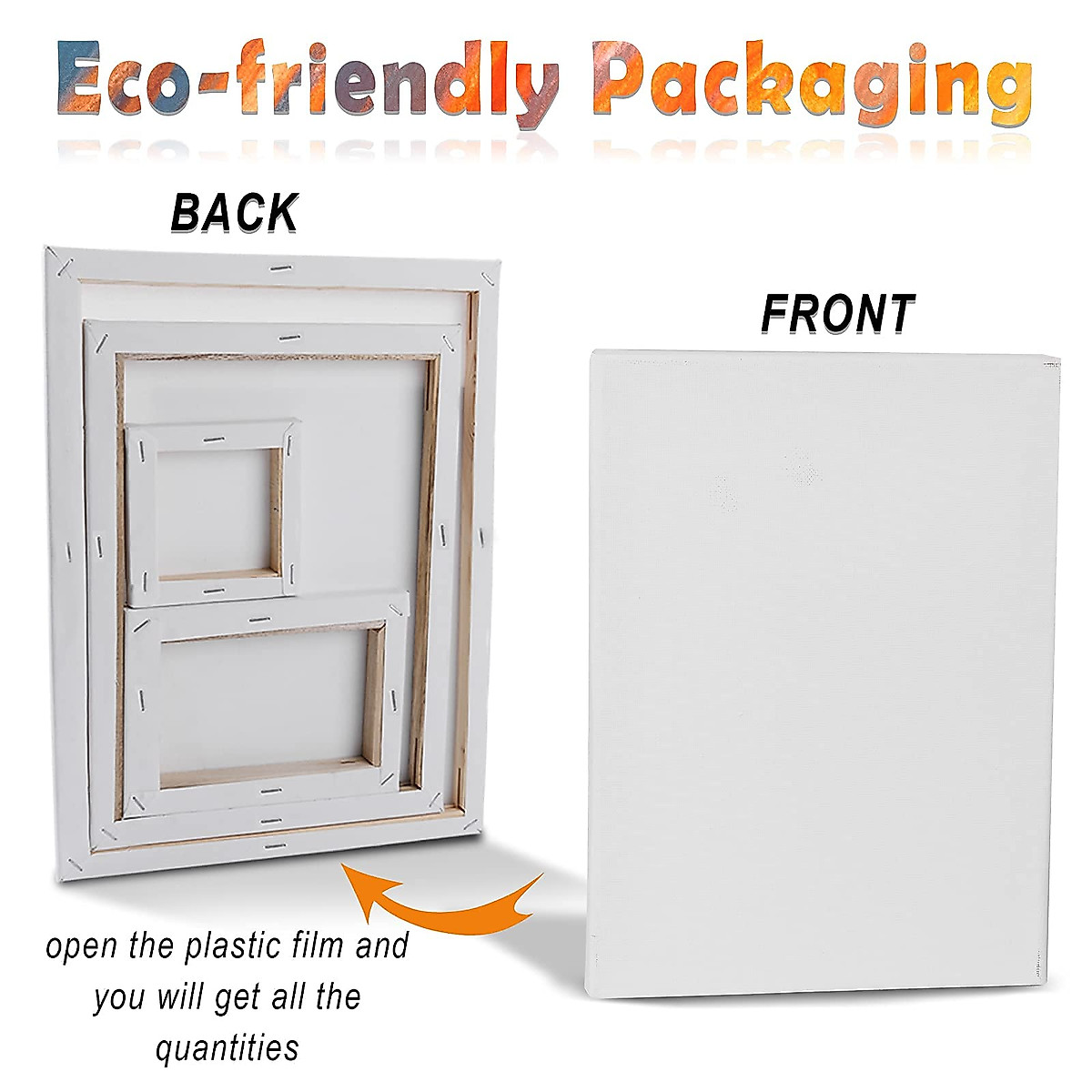 30 Pack Canvases for Painting with 4x4", 5x7", 8x10", 9x12", 11x14", 12x16", Painting Canvas for Oil & Acrylic Paint