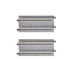 Kato KAT20023 N 4-7/8" Double Track Straight, Concrete Ties (2)