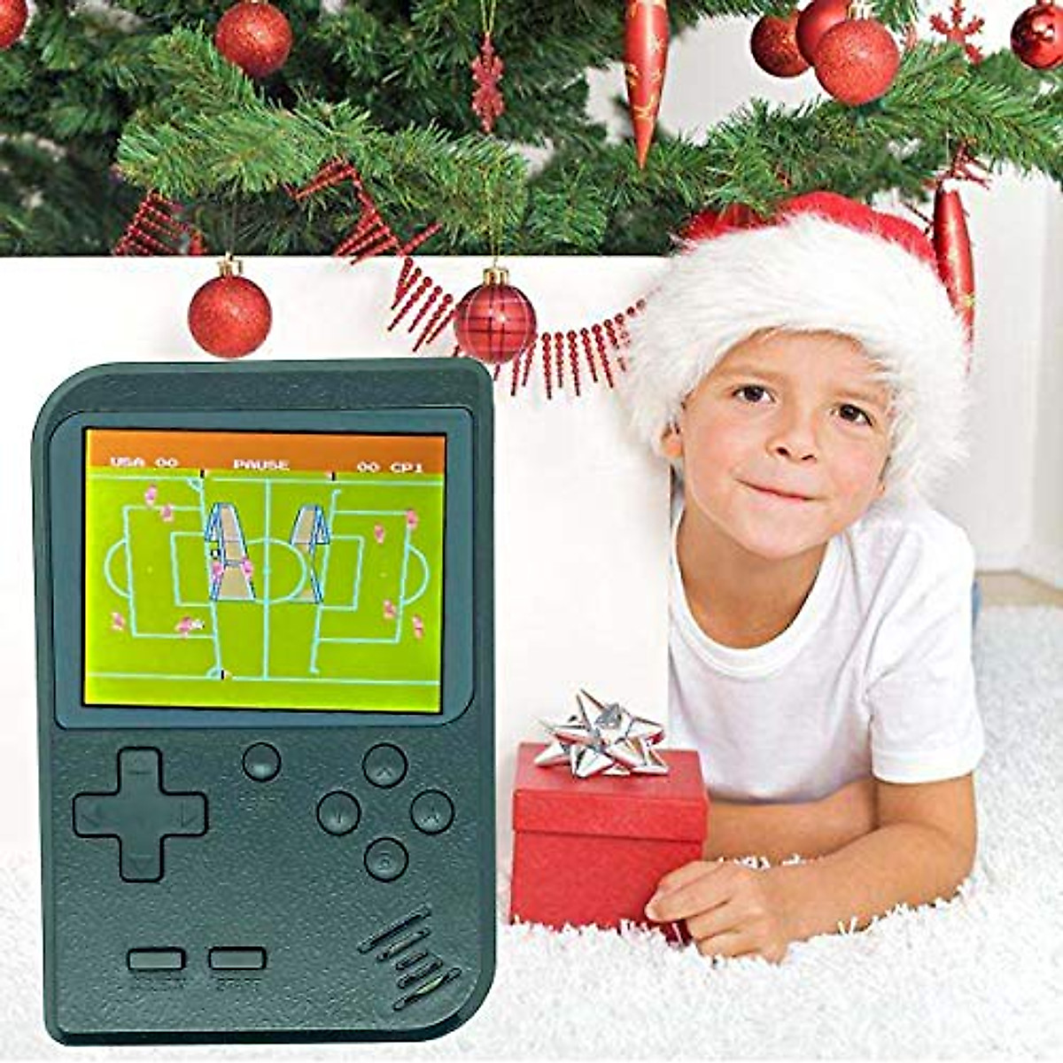 RFiotasy Handheld Game Console with 400 Classical FC Games Console 2.8-Inch Color Screen,Supporting 2 Players,Gift Christmas Birthday Presents for Kids, Adults(YJ-Black)
