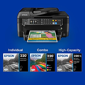 EPSON T220 DURABrite Ultra -Ink Standard Capacity Color Combo Pack (T220520-S) for select Epson Expression and WorkForce Printers