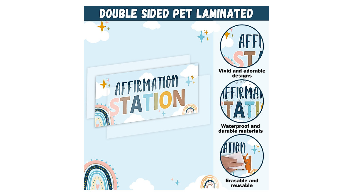 Boost Confidence with Boho Affirmation Station Classroom Decor