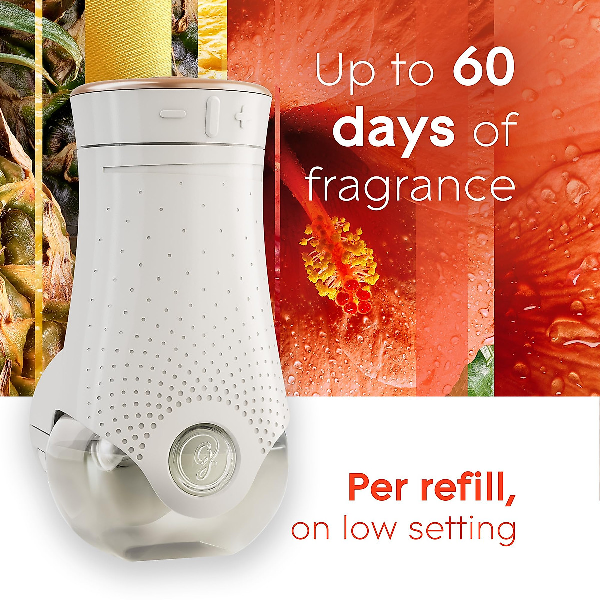 Glade PlugIns Refills Air Freshener, Scented and Essential Oils for Home and Bathroom, Hawaiian Breeze, 3.35 Fl Oz, 5 Count