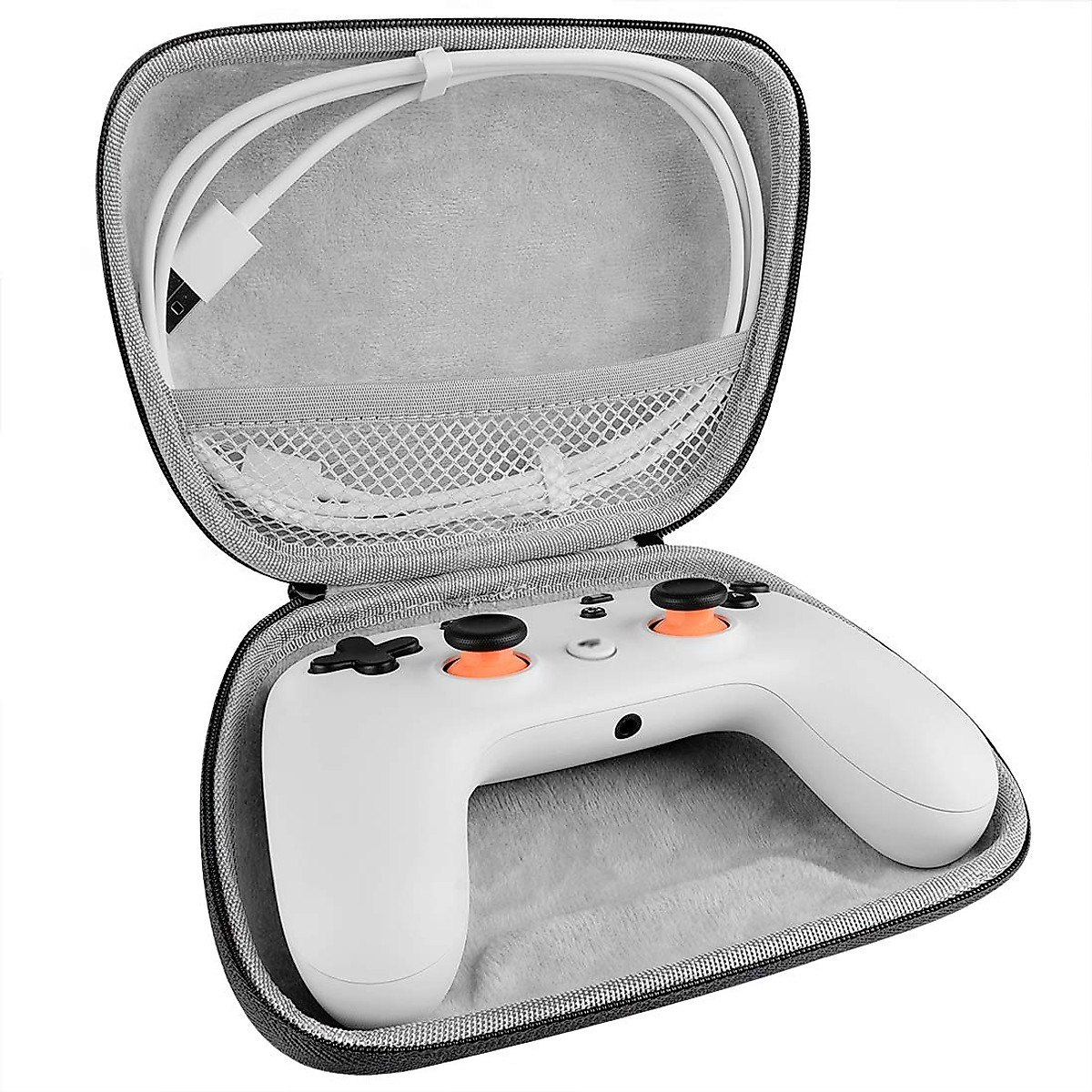 Geekria Shield Case Compatible with Google Stadia Controller, Sony PlayStation 5 Controller, DualSense, Series X, Cyberpunk Xbox, PS4 Controllers Protective Hard Shell Travel Carrying Bag