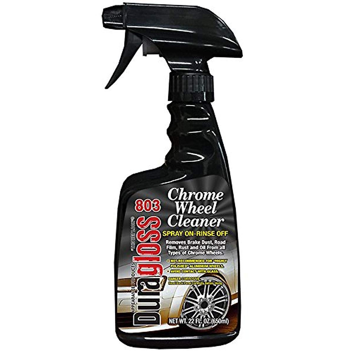 Duragloss 803 Automotive Chrome Wheel Cleaner - 22 oz.
