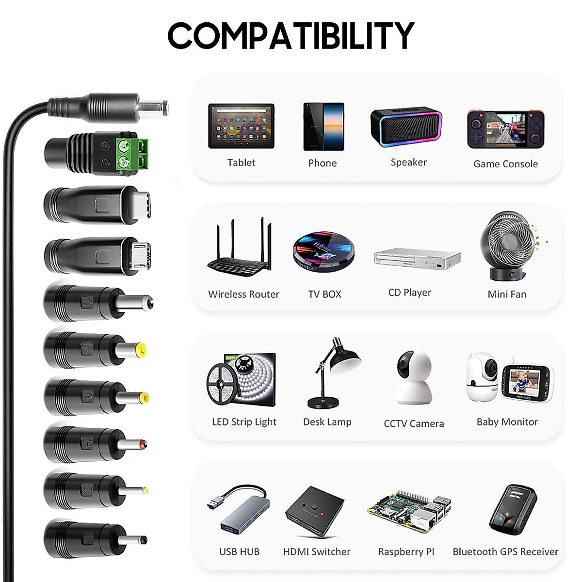 KFD 5V AC Adapter for Nextbook Ares 11 11A Flexx 10 9,Fusion 5 T90B T60 T50,Sony SRS-XB33 SRS-XB43 SRS-XG300 SRS-XE300 SRS-XB30 XB41 LG Bose JBL Speaker Pioneer DDJ-SX3 Mixer Noco GB40 GB50 Power Cord