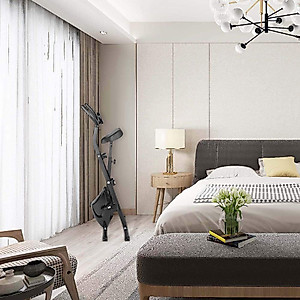 Foldable Exercise Bike Foldable Magnetic Upright Bike with 8 Resistance Levels, Cardio-Training Bike Indoor Cycling Bike for Adults