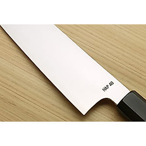 Yoshihiro HAP40 High Speed Stainless Steel Gyuto Chefs Knife Rosewood Handle (8.25'' (210mm))
