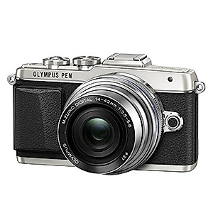 Olympus E-PL7 16MP Mirrorless Digital Camera with 3-Inch LCD with 14-42mm EZ Lens (Silver) - International Version