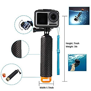 WLPREOE 32in1 Surfboard Mounts + Insurance Tethers + Floating Hand Grip + Floaty + Screws for GoPro Hero 11 10 9 8 MAX 7 Black Silver White/6/5/5S/4S/4/3+ OSMO Action Camera