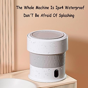 RUVSUN Mini Washer and Dryer, Washer Machine, Small Washing Machine, Small Washing Machine Fully Automatic Wash-Off Dual-Purpose Mini Washing Machine, Suitable for Bathrooms