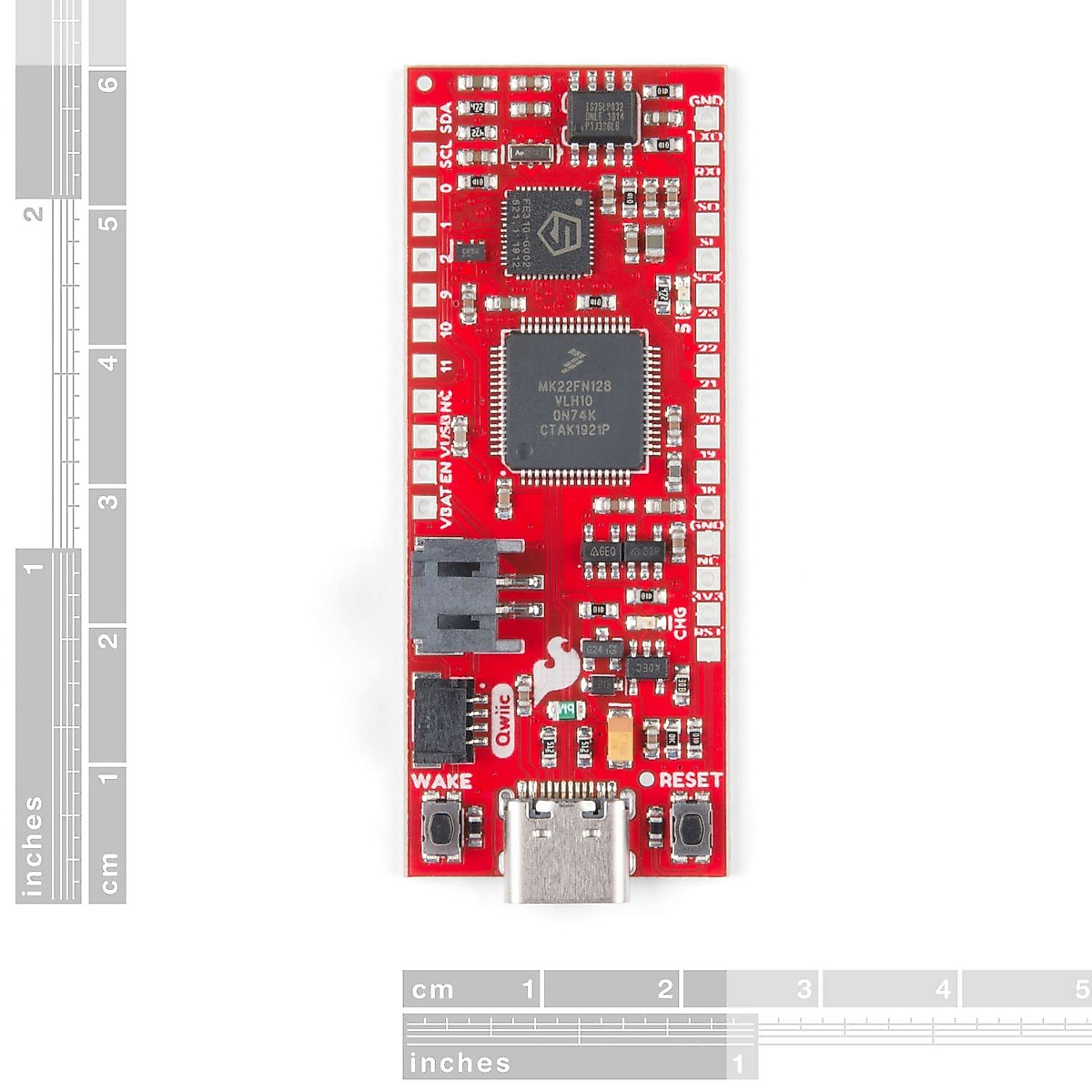SparkFun RED-V Thing Plus-SiFive RISC-V FE310 SoC development board Freedom E310 core RISC-V instruction set architecture (ISA) USBC microcontroller I2C Qwiic Connect Sys Zephyr RTOS build environment