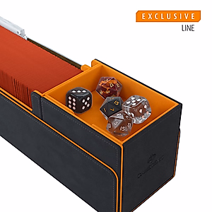 GameGenic Cards Lair 400+ Convertible Deck Box | Double-Sleeved Card Storage | Premium Card Game Protector | Nexofyber Surface | Holds up to 400 Cards | Blue Color | Made