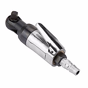 Jadeshay Air Ratchet Wrench, 1/4" Square Drive Straight Shank Pneumatic Ratchet Wrench Professional Tool for Shipbuilding, Machinery Manufacturing and Automobile Industry