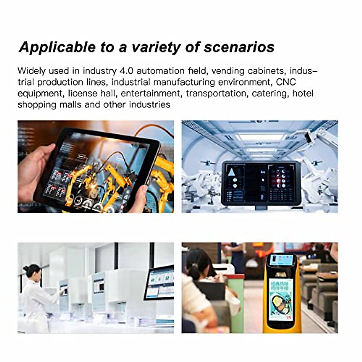 Tgoon Industrial Computer, Fast Heat Dissipation Fanless Industrial PC AC100‑240V for Vending Machines