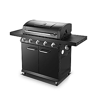 Dyna-Glo DGP552CSP-D Premier 5 Burner Propane Gas Grill, Black
