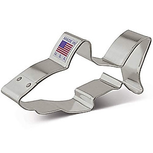 Great White Shark Cookie Cutter, 4" Made in USA by Ann Clark