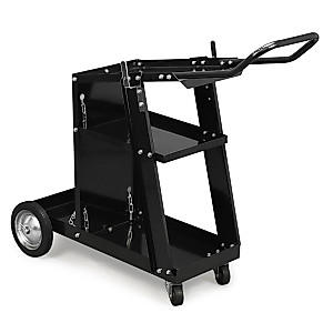 MIG TIG Plasma Cutter Arc Welding Cart with Tank Storage