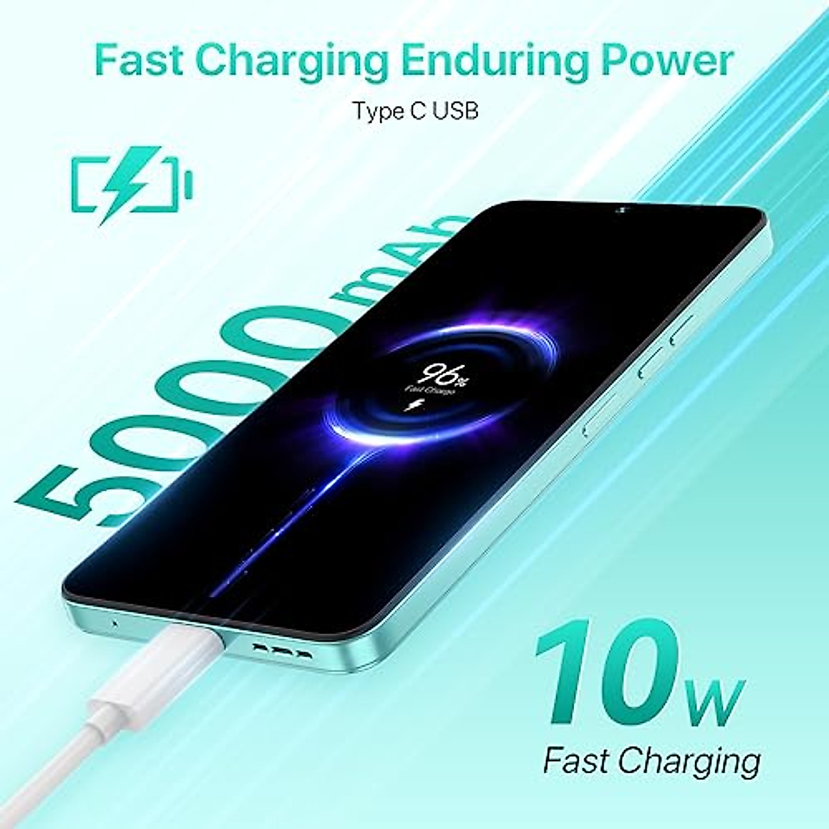 UMIDIGI A15C (8+8GB RAM+128GB ROM) Android 13 NFC Unlocked Cell Phone，48MP Ultra-Clear AI Camera Mobile Phone,5000mAh Battery Smartphone,6.7" HD Full View Display Dual Unlock Phone-Pearl White…