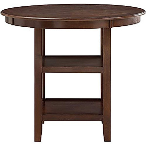 New Classic Furniture Amy 5-Piece Counter Dining Table Set, Cherry