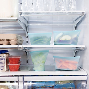 Swedish Home Reusable Storage Bags - Clean Lock Silicone Food Storage For Kitchen - Leak Proof Food Container – Cook And Freeze Friendly (Pack of 3)