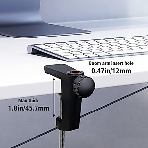 Metal Desk Clamp For Microphone Suspension Boom Scissor Arm Stand Holder with Adjustable Screw by SUNMON