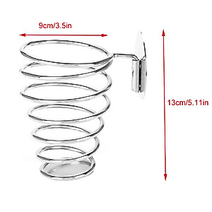 Hair Dryer Holder, Wall Mount Spiral Blow Dryer and Hair Care Tool Stand Rack Hanger Space Saver Organizer for Bathroom Washroom Storage