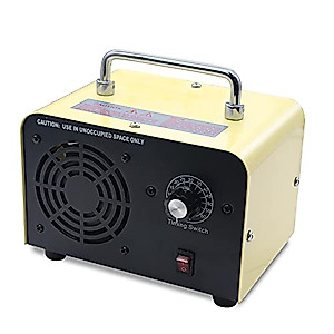 Commercial Ozone Generator 10,000 mg/h, Multipurpose Ozone Machine Odor Removal for Car Smoke, Timing Function & Carry Handle, Industrial O3 Air Purifier for Home Room, Basement (Yellow)