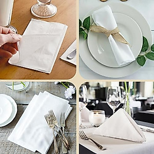 2 Ply Premium Dinner Napkin 1/8 Fold (Package of 300ct) 15" x 17"