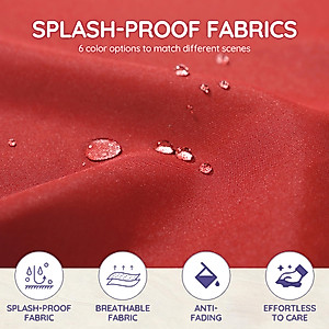 Sutteles Deep Seat Patio Cushions, Outdoor Chair Cushion Set, Patio Furniture Cushion with Removable Cover, Suitable for Patio Outdoor Furniture 24 x24 in (Red)