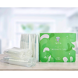 Lilymicky 500 Pack 7 oz Clear Plastic Cups, Disposable Drinking Cups, Plastic Party Cups for Birthday Parties, Picnics, Ceremonies, and any Events