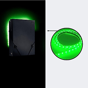 USB LED Light Strip by FLOATING GRIP - Mood Lighting Accent & Gamer Decor for Game Rooms - Fits on PlayStation or XBOX - Adhesive Strips, Easy Installation & Removal (0.5 Meter, Green)