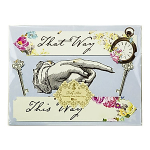 Talking Tables Truly Alice Mad Hatter Scene Setter Signs for a Tea Party or Wedding, Multicolor (8 Pack)