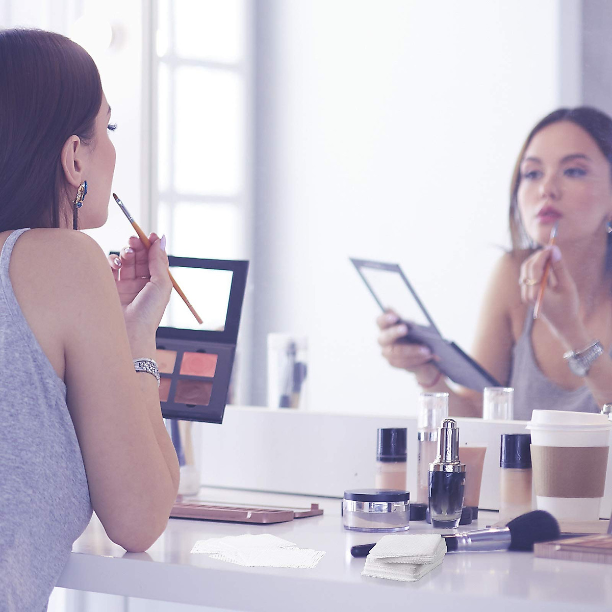 800 Pieces Eyelash Extension Glue Wipes Non-woven Fabric Glue Wipes Absorbent Nail Polish Remover Wipes Lash Supplies Accessories Tools for Eyelash Extension Glue and Nail Polish Bottle