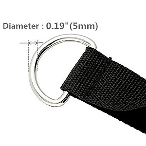 Premium Exercise Pull Handle Resistance Bands, Strong Nylon Belt, Grips Fitness Strap,Foam Wrapped Handle,Soft Grip Handles Heavy Duty Handles for Yoga Exercise Gym Resistance Training (One Pair)