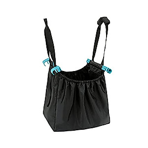 Handy Sandy 3 PC Reusable Foldable Grab Grocery Shopping Tote Bag, Shopping Universal Cart Bags, Durable, Washable, Lightweight Grocery Organizer (Black)