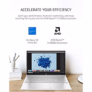HP Pavilion 15 Laptop, AMD Ryzen 5 4500U Processor, 8 GB RAM, 512 GB SSD Storage, 15.6-inch HD Touchscreen, Windows 10 Home, Micro-Edge Display, Backlit Keyboard (15-eh0010nr, 2020)