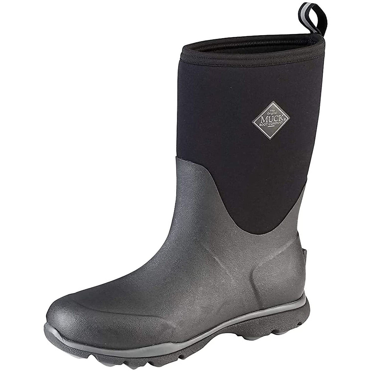 Muck Boot mens Arctic Excursion Mid Snow Boot, Black/Grey, 10-10.5 US