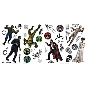 Universal Pictures Monsters Peel and Stick Wall Decals by RoomMates, RMK5210SCS