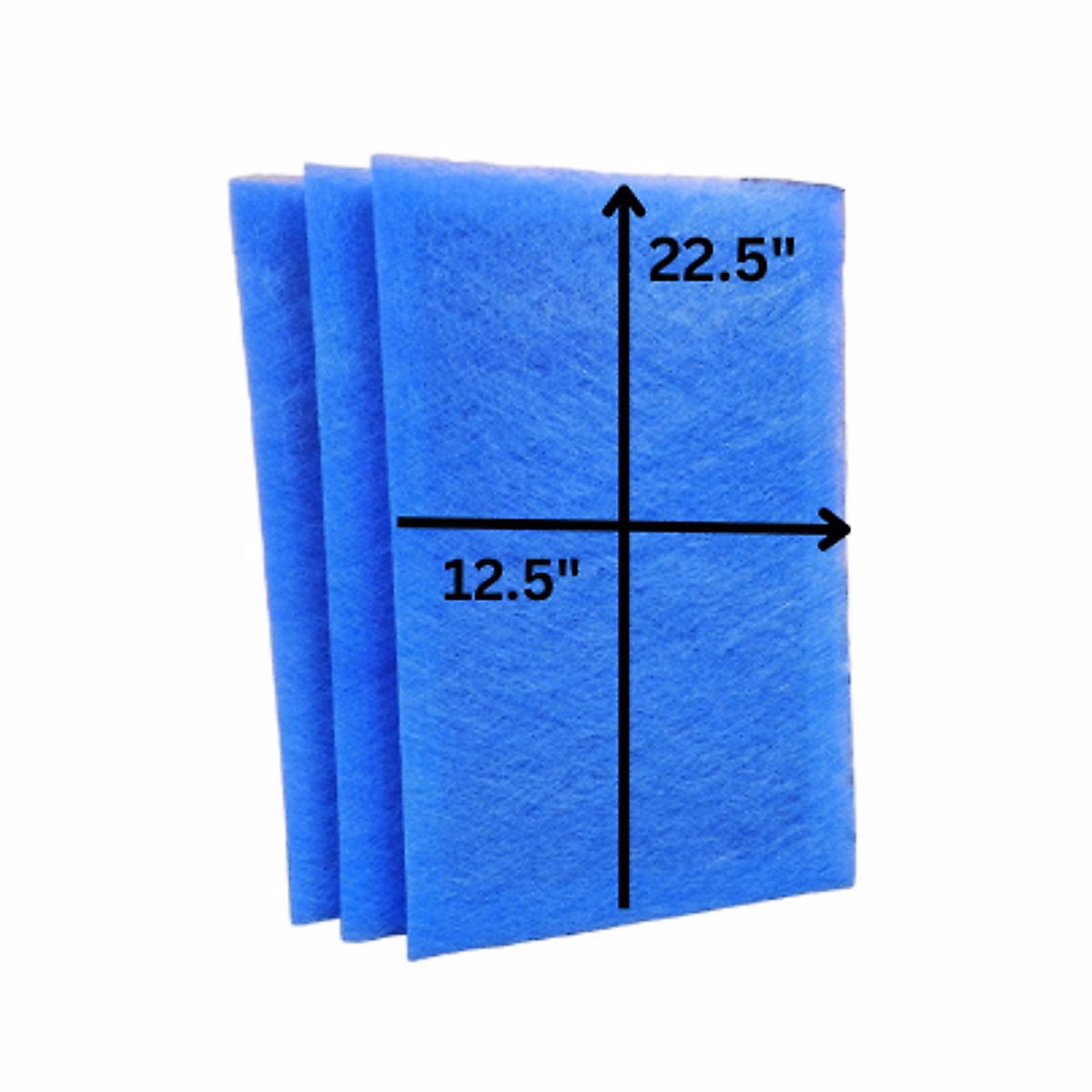14x25 Dynamic Air Cleaner Replacement Compatible Filter Pads Refills (3 Pack) Actual Filter Size is 12.5 x 22.5