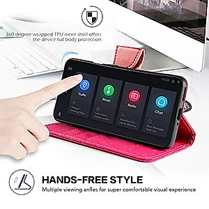 for Gigaset GS195 Case, Oxford Leather Wallet Case with Soft TPU Back Cover Magnet Flip Case for Gigaset GS195 (6.18”)