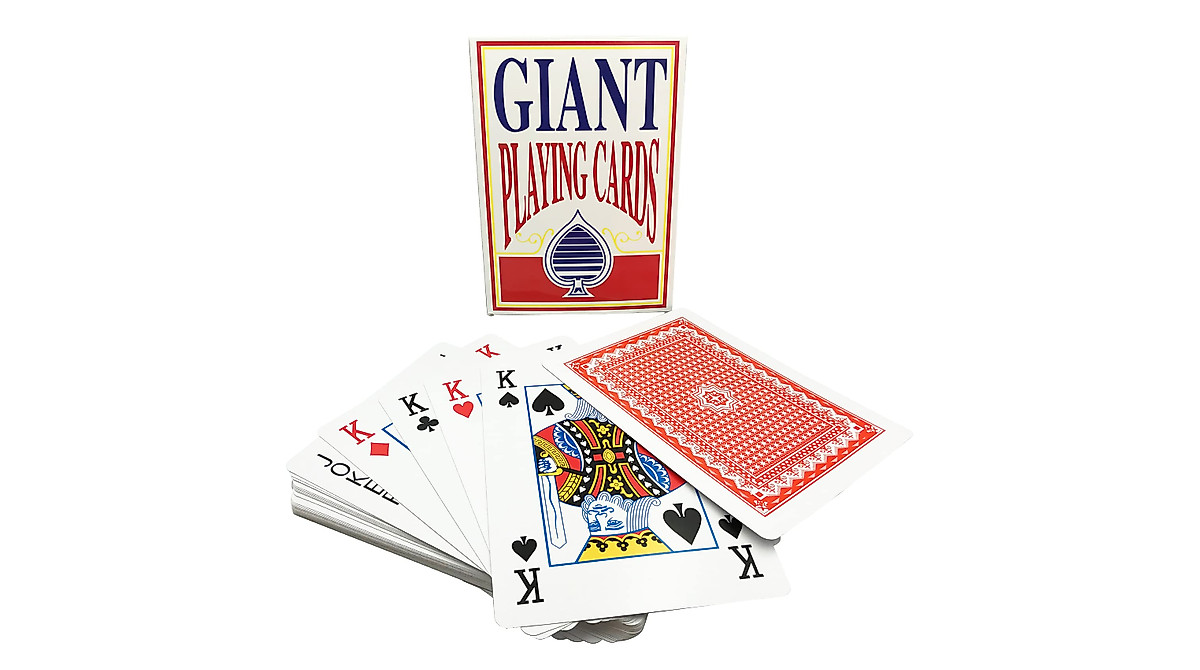 Yuanhe Jumbo Giant Playing Card Deck - 8X11 Inch Large Oversized Cards ...