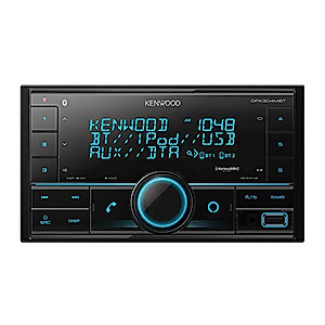 Kenwood DPX304MBT Double DIN in-Dash Digital Media Receiver with Bluetooth (Does not Play CDs) | Mechless Car Stereo Receiver | Amazon Alexa Ready - Black