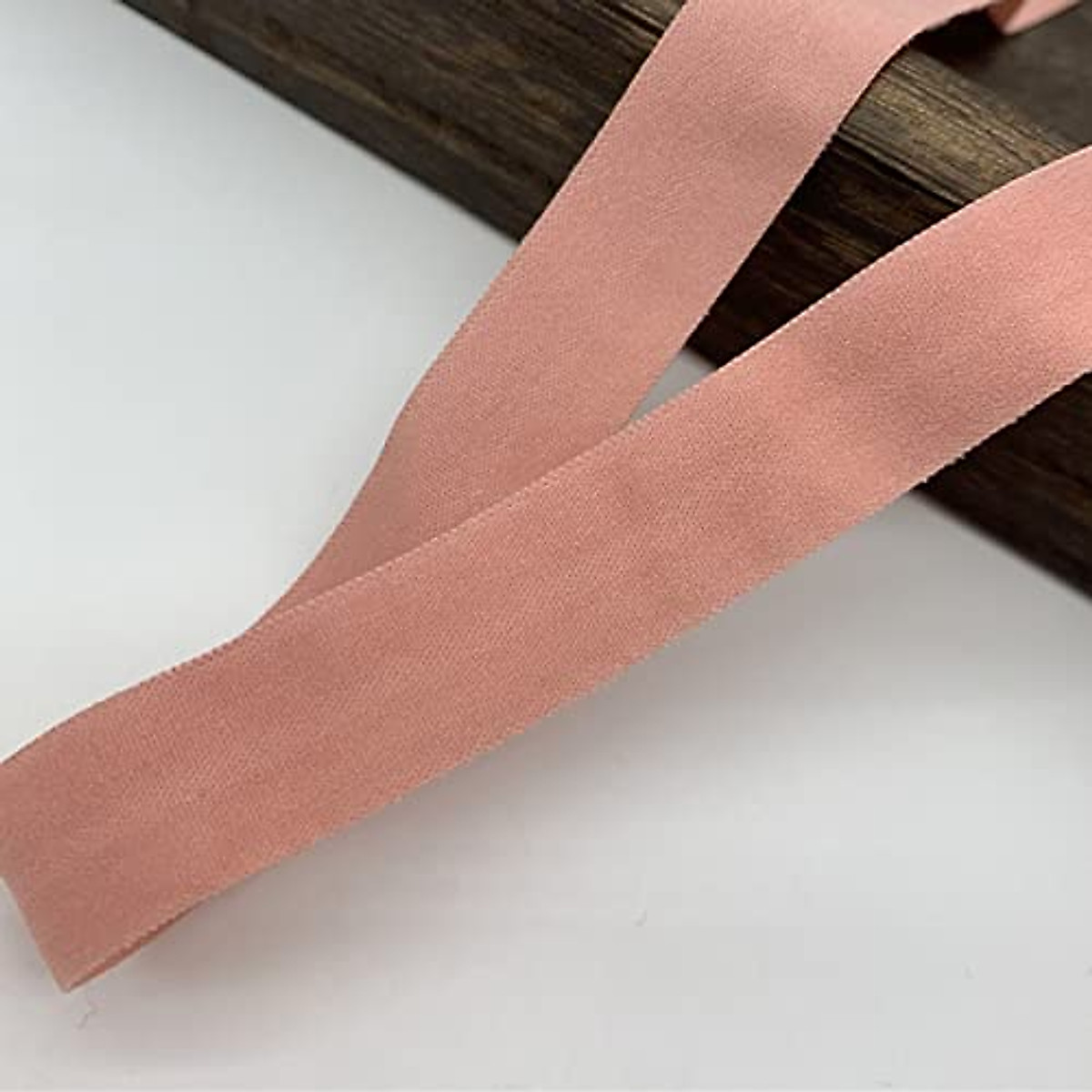 0.4/0.6/0.8/1 Inch Lace Ribbon for Crafts Lace Trim for Sewing Pink Elastic Ribbon Fold Over Spandex Elastic Band for Sewing Lace Trim Waist Band Garment Accessory