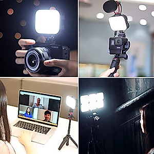 VIJIM VL100C Bi-Color LED Video Light on Camera,Mini Rechargeable 2000mAh LED Camera Lights,CRI95+ Dimmable 2500-6500K Ultra Bright Photo and Video Lighting,LED Fill Lamp…