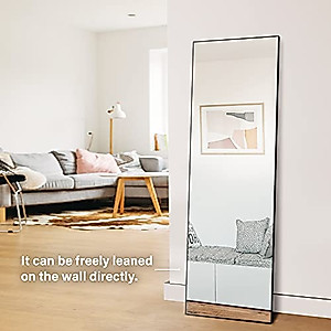 YSSOA Round Wall Mirror, Circle Mirror for Bathroom, Entry, Dining Room & Living Room Metal Black Frame Wall Mount Mirror, 24 inch