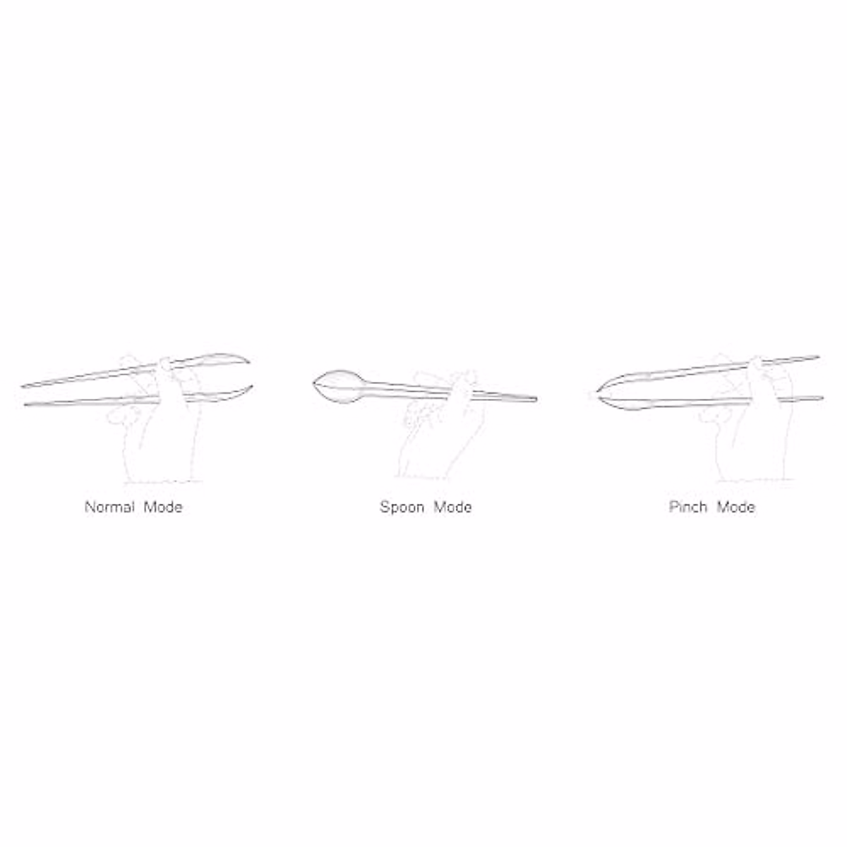 MANTIS Chopsticks, Multifunction, Spoon forming, Bidirectional, (1-pair) - (rev2, 2022)