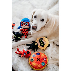 ZippyPaws Miraculous Kwamis Plush Toy Duo for Dogs, Stuffed Chew Toy with Squeaker, 2-Pack